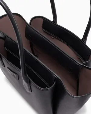 Emporio Armani Logo Patch Top Handle Bag