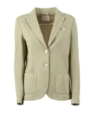 CIRCOLO 1901 Slim Fit Textured Jacket - Green