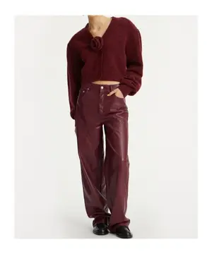 ROTATE BY BIRGER CHRISTENSEN Paneled Wide-leg Trousers