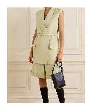 JIL SANDER Lapel Vest With Matching Belt