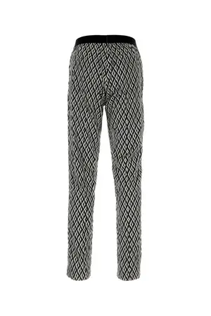 TOM FORD Logo Detail Printed Trousers - Black