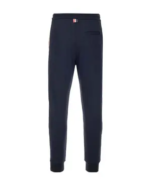 Thom Browne Dark Blue Logo Sweatpants