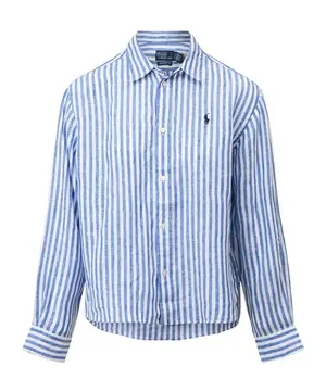 Polo Ralph Lauren Striped Long Sleeve Shirt - Blue