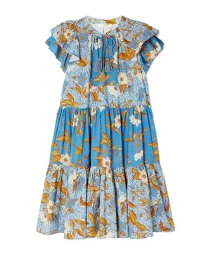Ulla Johnson Tiered Ruffled Printed Maxi Dress