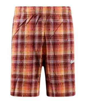 BARROW Checked Pattern Relaxed Fit Shorts