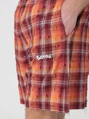 BARROW Checked Pattern Relaxed Fit Shorts