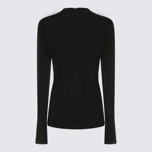 Bottega Veneta Embellished Long Sleeve Top - Black