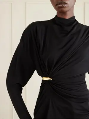 Bottega Veneta Embellished Long Sleeve Top - Black