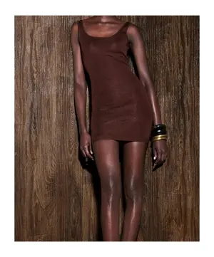 ENTIRE STUDIOS Square-neck Mini Dress