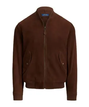 Polo Ralph Lauren Zip-up Bomber Jacket - Brown