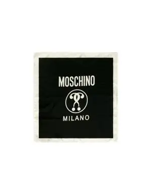 Moschino Logo Question Mark Scarf - Black