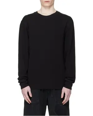 ENTIRE STUDIOS Thermal Long Sleeve T-shirt - Black