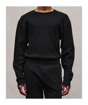 ENTIRE STUDIOS Thermal Long Sleeve T-shirt - Black