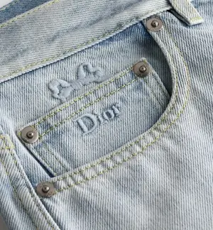 Dior Flared Jeans With Silver-finish Cd Signature