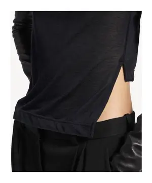 Balenciaga Logo Detailed Asymmetrical T-shirt