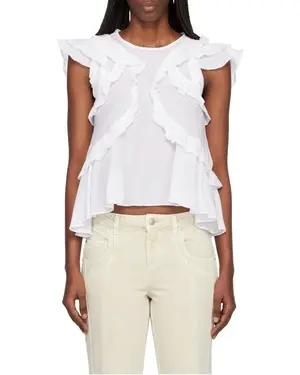 Isabel Marant Étoile Nalou Ruffled Top - White