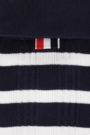 Thom Browne Striped Sleeveless Polo Shirt - No