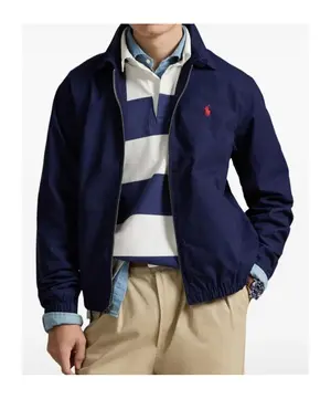 Polo Ralph Lauren Zip-up Jacket With Classic Collar - Navy