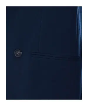 CIRCOLO 1901 Double-breasted Blazer With Cut-out Collar - Black