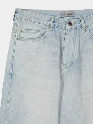 Balenciaga Wide-leg Denim Trousers