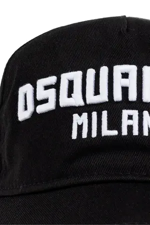 Dsquared2 Baseball Cap With Logo Embroidery - Black
