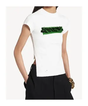 Balenciaga Messy Spray Artwork T-shirt - White