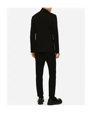 Dolce & Gabbana Dg Embroidered Single-breasted Blazer - Black