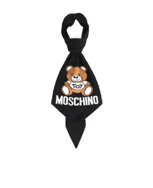 Moschino Logo Scarf - Black