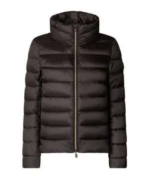 SAVE THE DUCK Stand Collar Quilted Cotton-padded Jacket