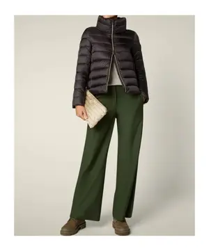 SAVE THE DUCK Stand Collar Quilted Cotton-padded Jacket