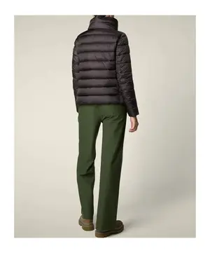 SAVE THE DUCK Stand Collar Quilted Cotton-padded Jacket