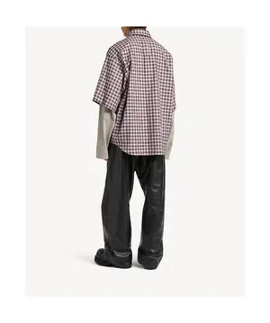 Balenciaga Checked Wrong Sleeved Shirt
