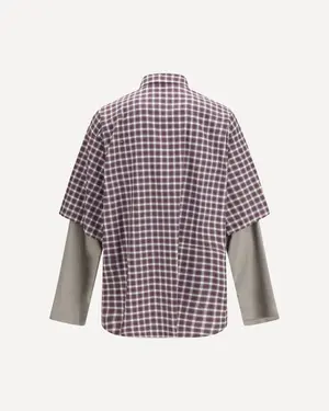 Balenciaga Checked Wrong Sleeved Shirt