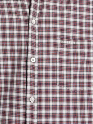 Balenciaga Checked Wrong Sleeved Shirt