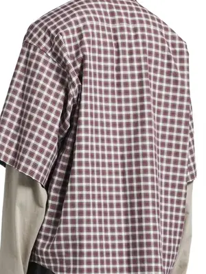 Balenciaga Checked Wrong Sleeved Shirt