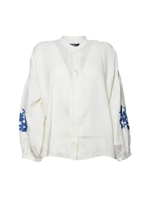 Max Mara Floral Embroidered Blouse