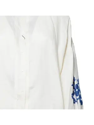 Max Mara Floral Embroidered Blouse