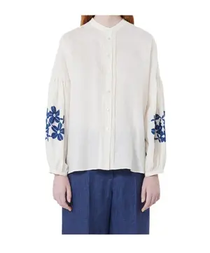 Max Mara Floral Embroidered Blouse