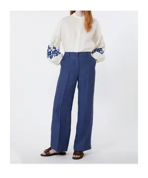 Max Mara Floral Embroidered Blouse