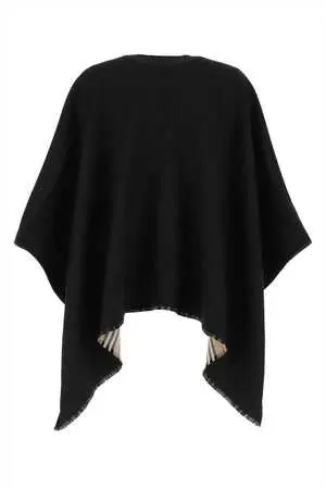 Burberry Icon Stripe Wool Reversible Cape