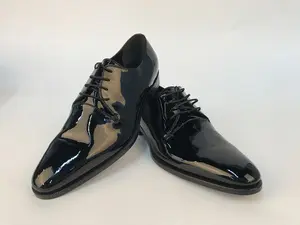 Gucci Patent Leather Lace-up Derby Shoes