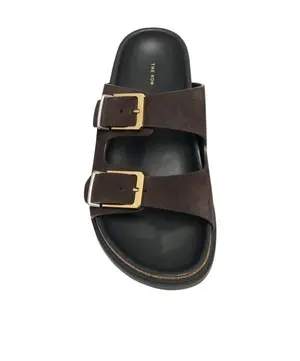 THE ROW Buckle-fastening Sandals - Coffee