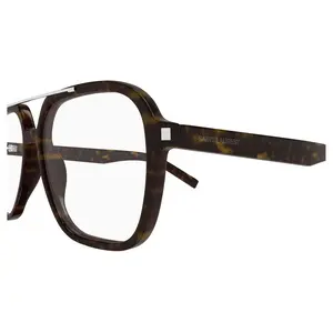 Saint Laurent Tortoiseshell-effect Double-bridge Eyeglasses
