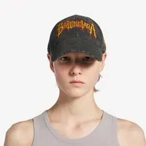 Balenciaga Logo Distressed Baseball Cap