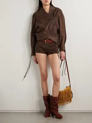 Isabel Marant Étoile Vanel Suede Drawstring Shorts