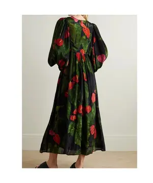 Farm Rio Graphic Print Midi Dress