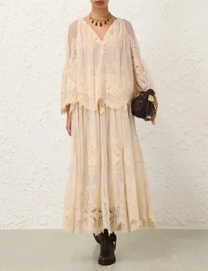 Zimmermann Lace Maxi Skirt