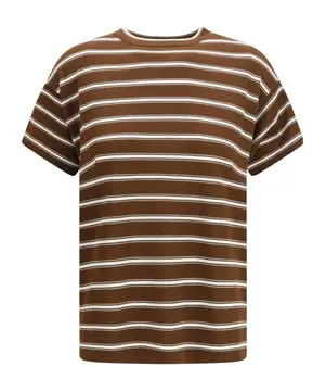 Brunello Cucinelli Striped Crew Neck T-shirt