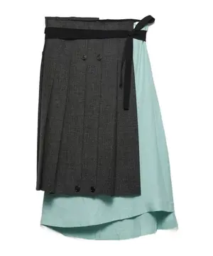 Prada Patchwork Midi Skirt