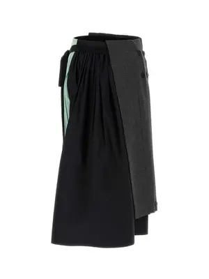 Prada Patchwork Midi Skirt